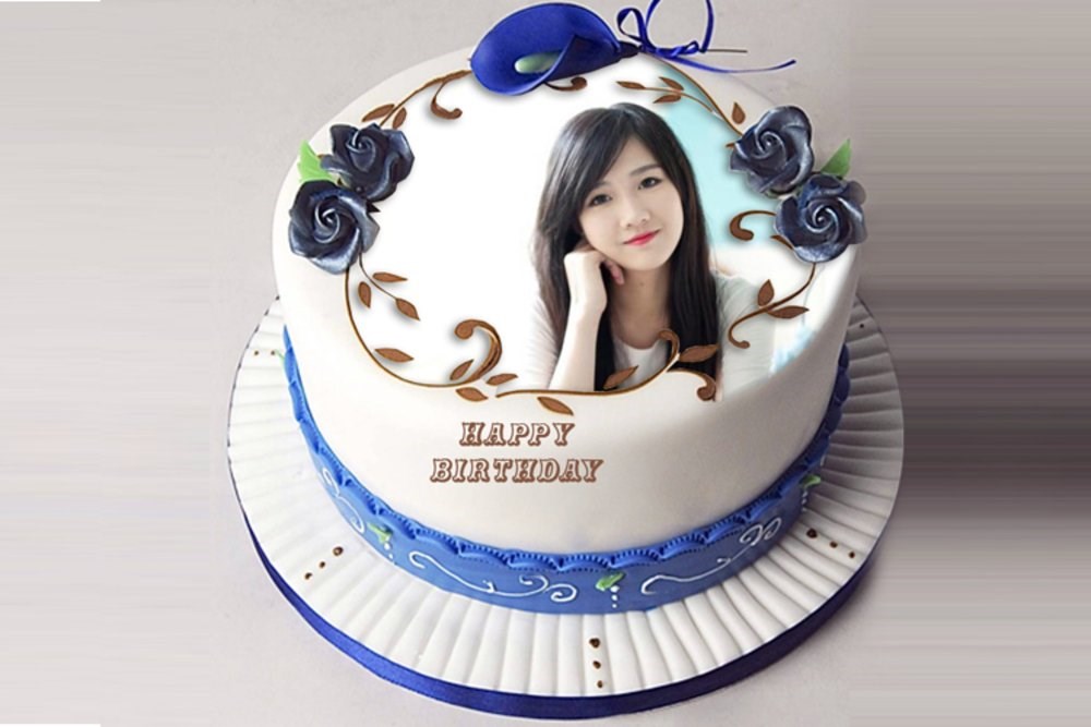 Customized Round Photo Cake| Online Cake Delivery In Qatar|
